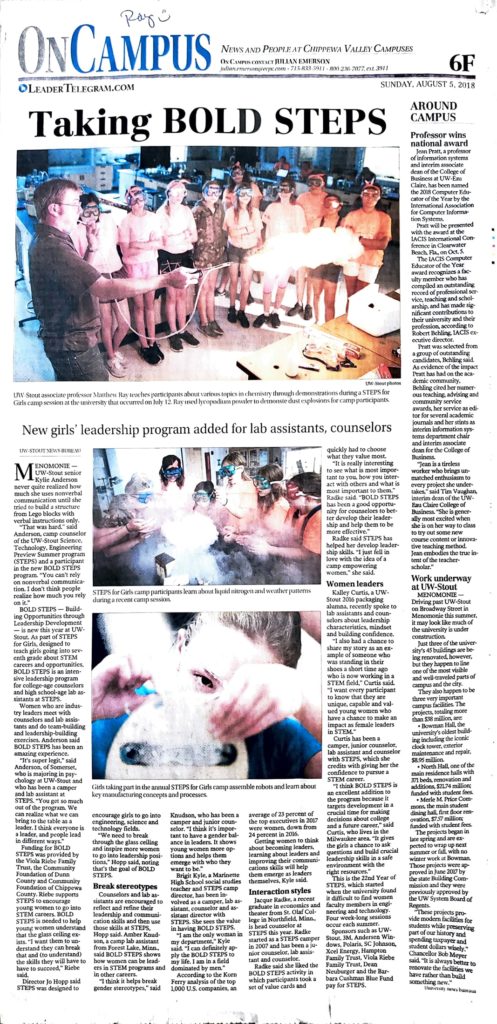 Taking BOLD STEPS – RaySciences